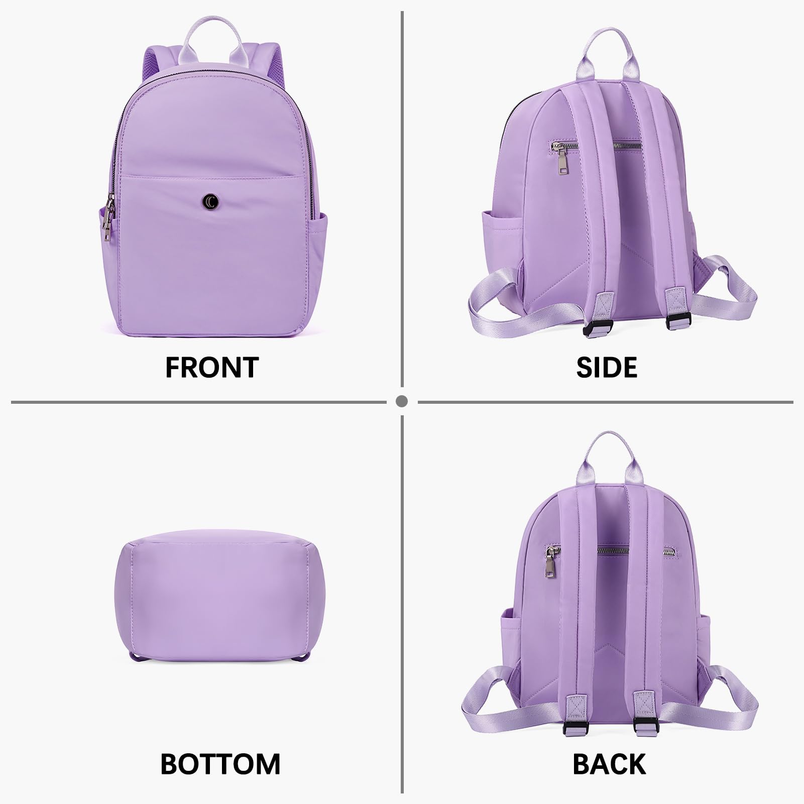 CLUCI Small Backpack for Women Mini Fashion Canvas Designer Backpack Purse Travel Lady Casual Daypack