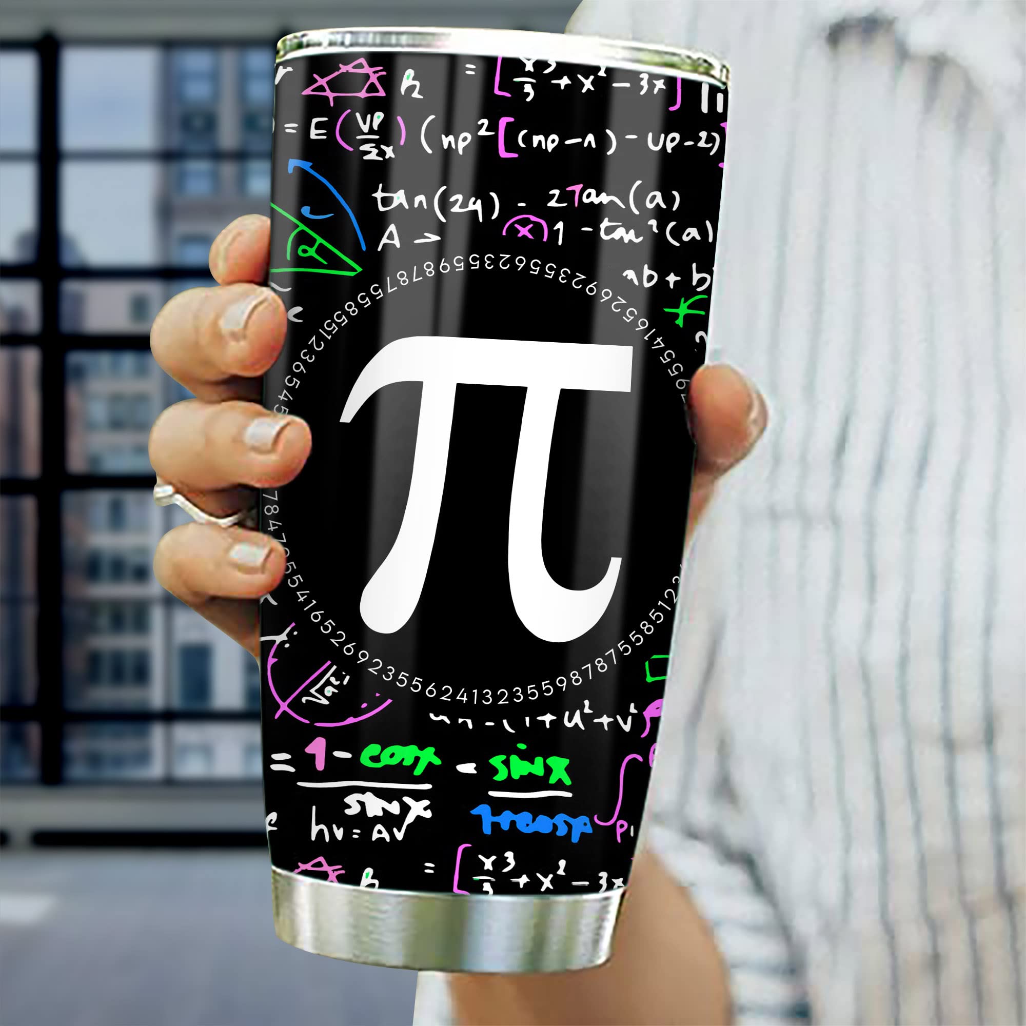 CHICKOR Math Teacher Gift - Male Teacher Appreciation Gifts - Funny Math Teacher Tumbler 20 Oz For Men - Math Mug - Unique Gifts Ideas For New Teachers, Women, Math Lovers, Assistant From Student