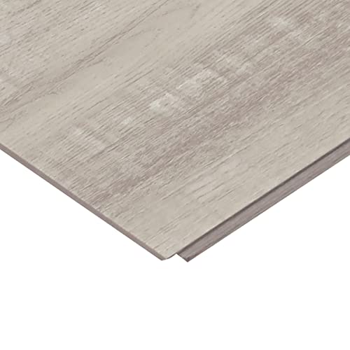 Daltile Luxury Vinyl Flooring | 6" x 48" x 4.5MM | Grey Wood Look Plank | 12Mil Wear Layer | DIY Click Lock Tile | Adventuro Collection in Trekker (16 PC per Carton) (32.15 SQFT per Carton)
