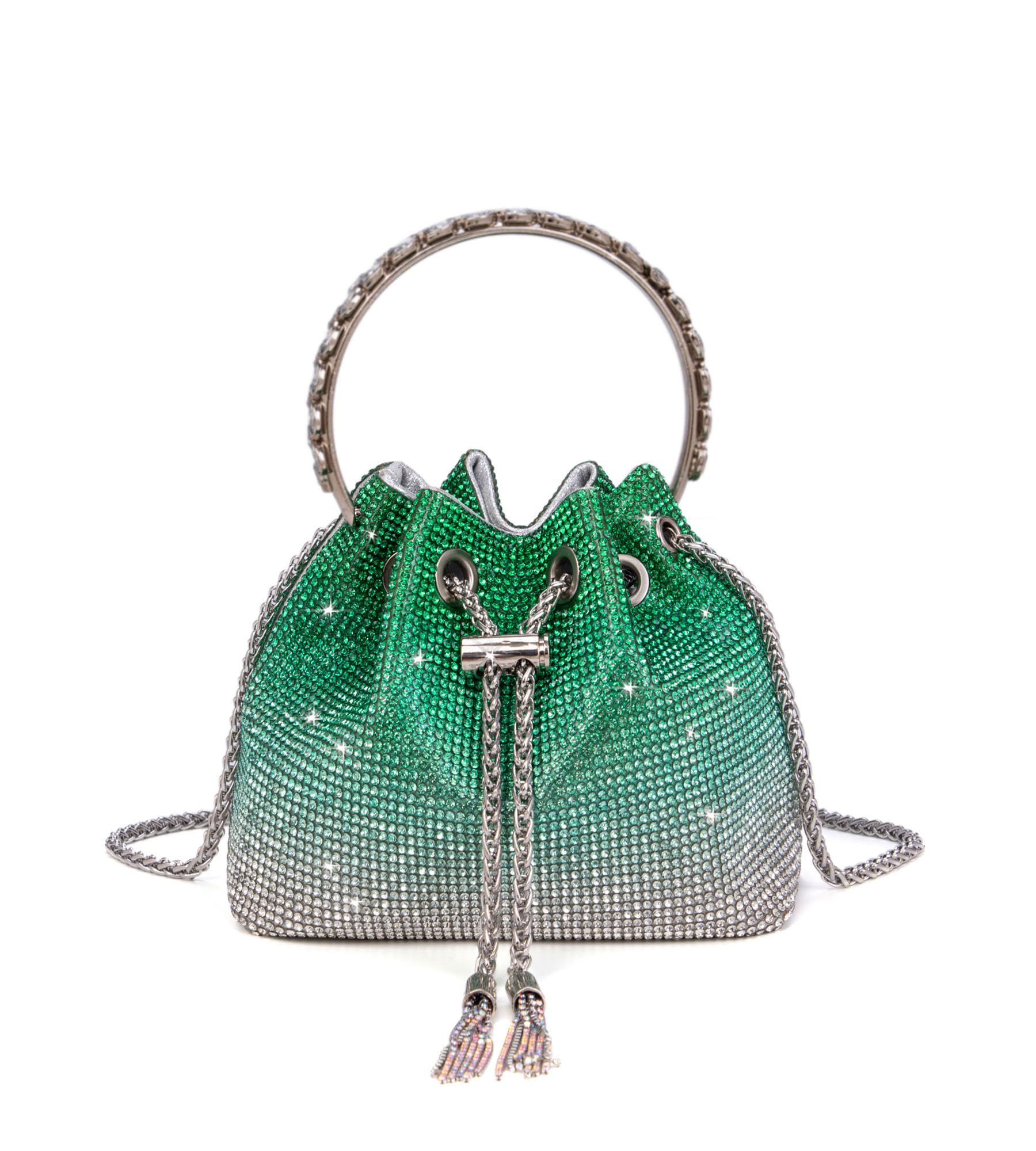 Sweetovo Bling Crystal Rhinestone Purse for Women Sparkly Clutch Handbag Crossbody Bag for Evening Wedding Party Prom