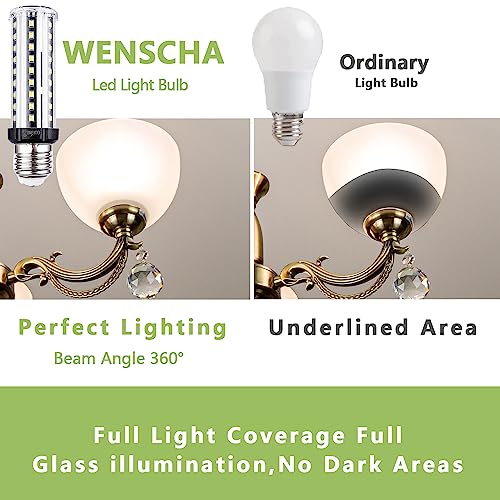 LED Light Bulb 100W Equivalent 1200 Lumen 6500K Warm White 12W LED Corn E26 Light Bulb Base Non-dimmable Ceiling Fan Corn Lighting for Home, Garage, Indoor High Brightness (Daylight White)