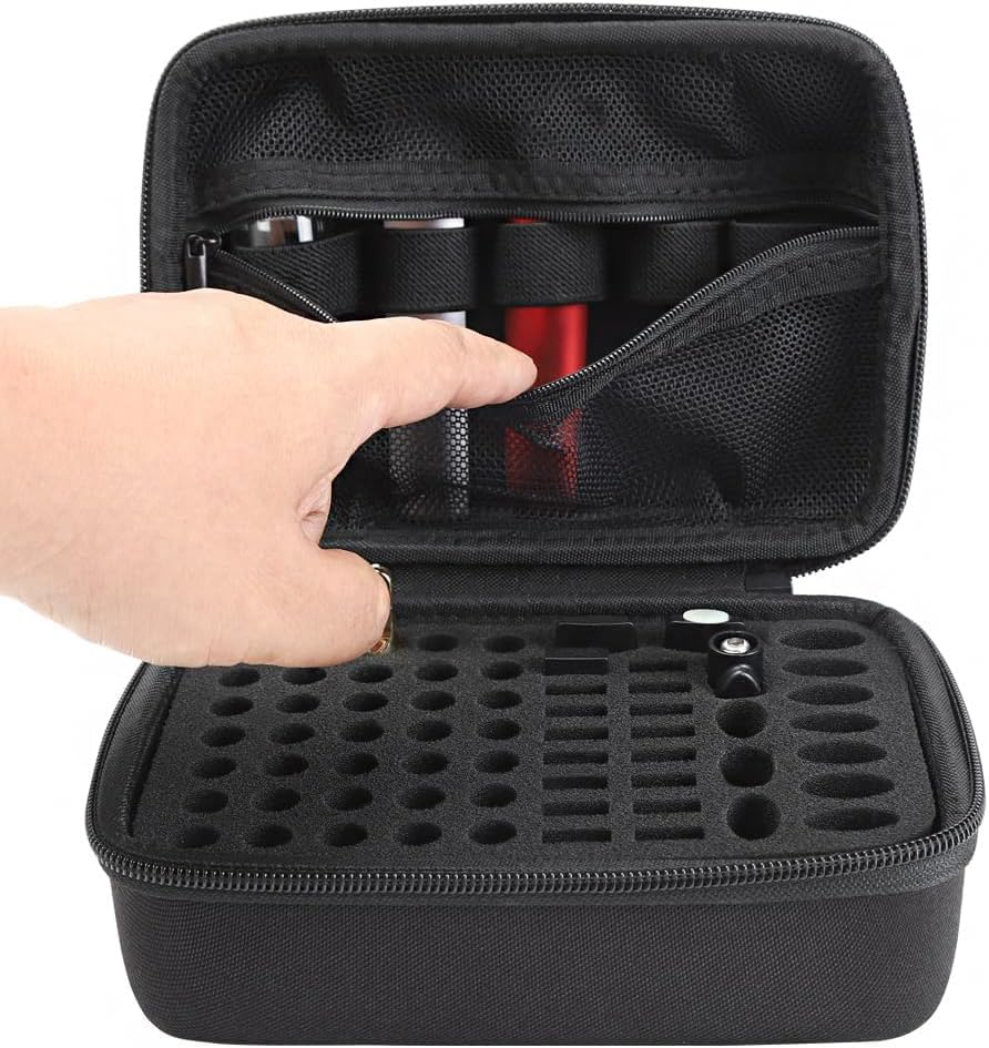 HUIZHU EVA Storage case with Elastic Protective Sponge for Storing 5IO pen Battery and Electronics and USB Charger and U disk (Black)