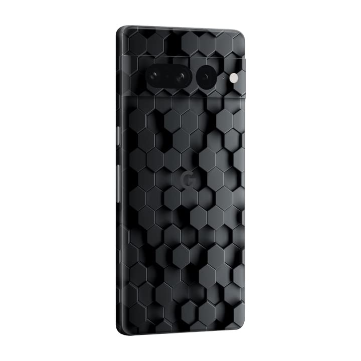GADGETSWRAP Printed Skin Vinyl Decal Sticker Compatible with Google Pixel 7 Pro - Signature Hexagonal Reaction Skin