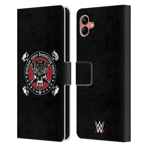 Head Case Designs Officially Licensed WWE All Hope is Gone Triple H Leather Book Wallet Case Cover Compatible with Samsung Galaxy A04 (2022)