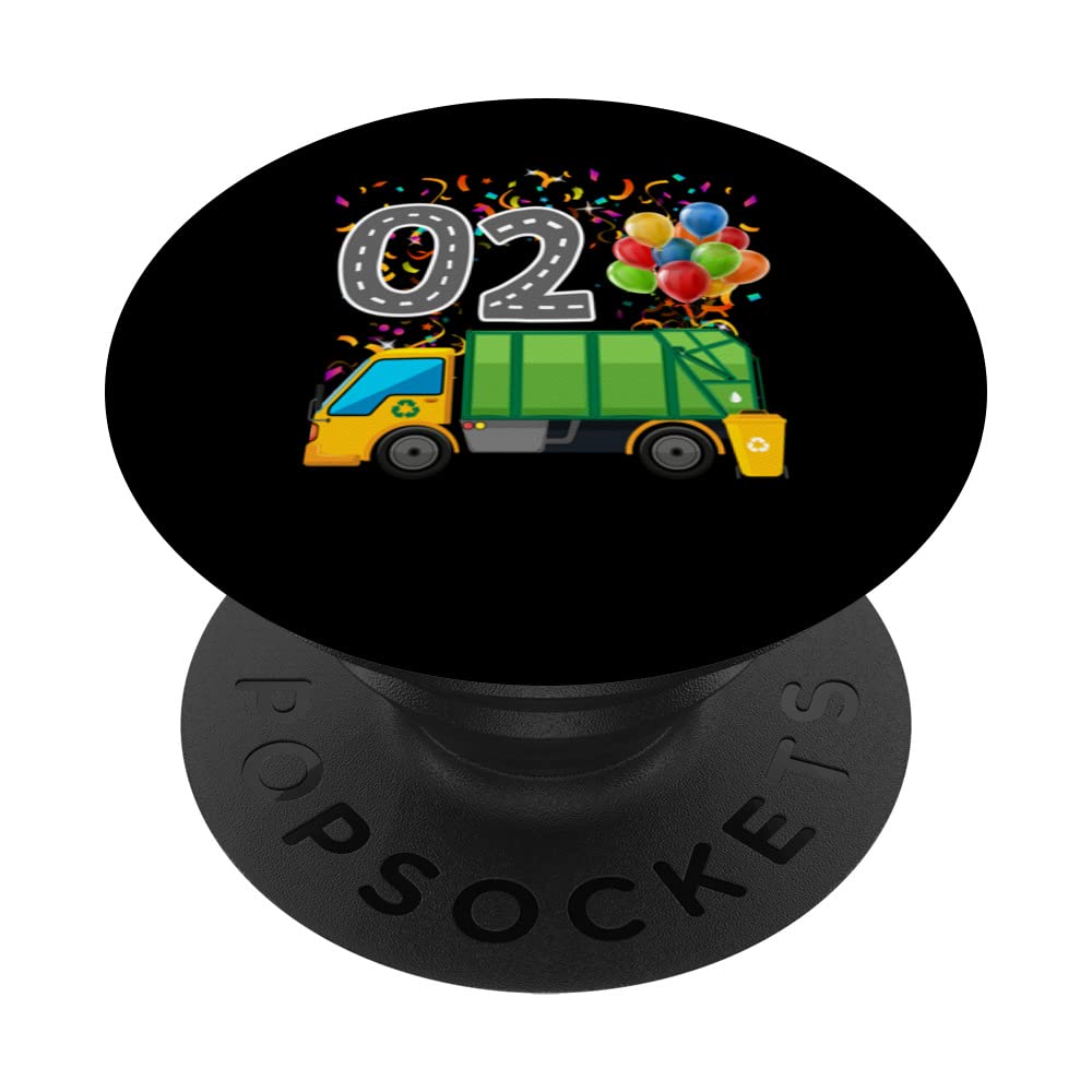 Happy O2 Waste Picker Dumpster Garbage Truck PopSockets Swappable PopGrip