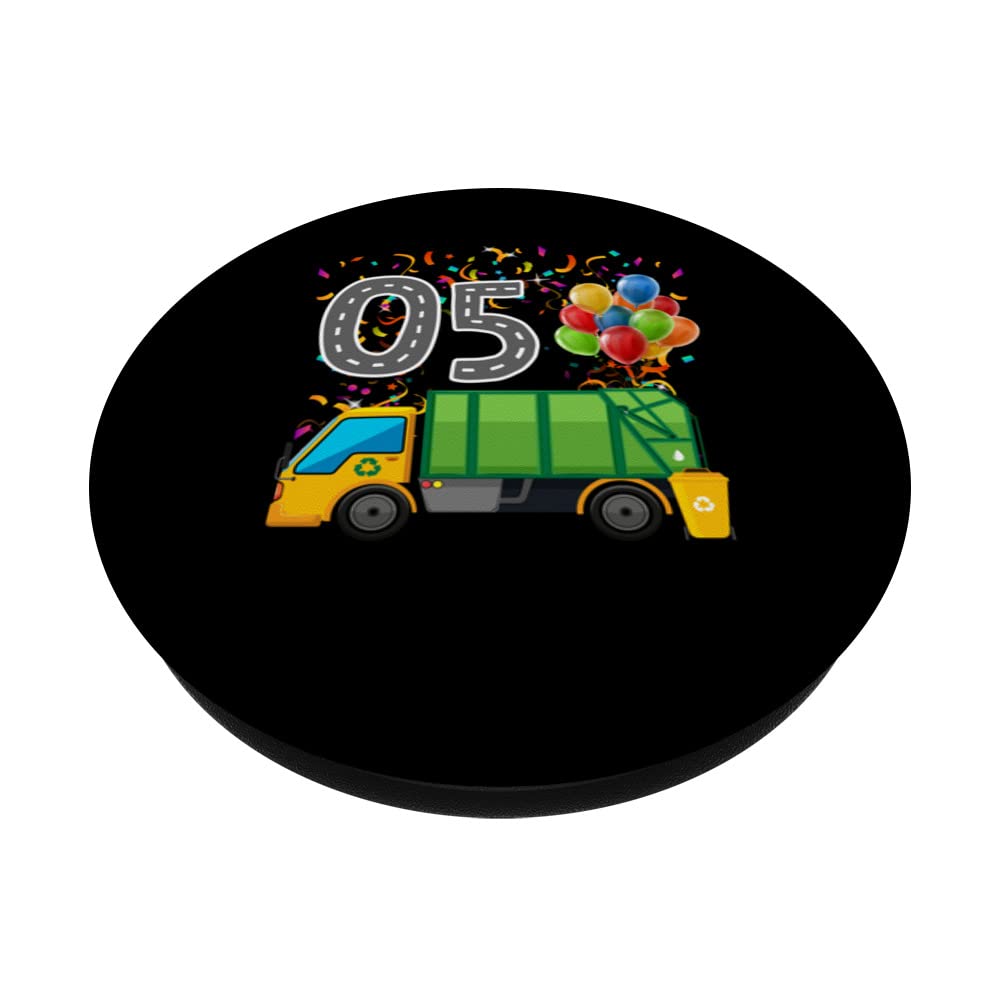 Happy O5 Waste Picker Dumpster Garbage Truck PopSockets Swappable PopGrip
