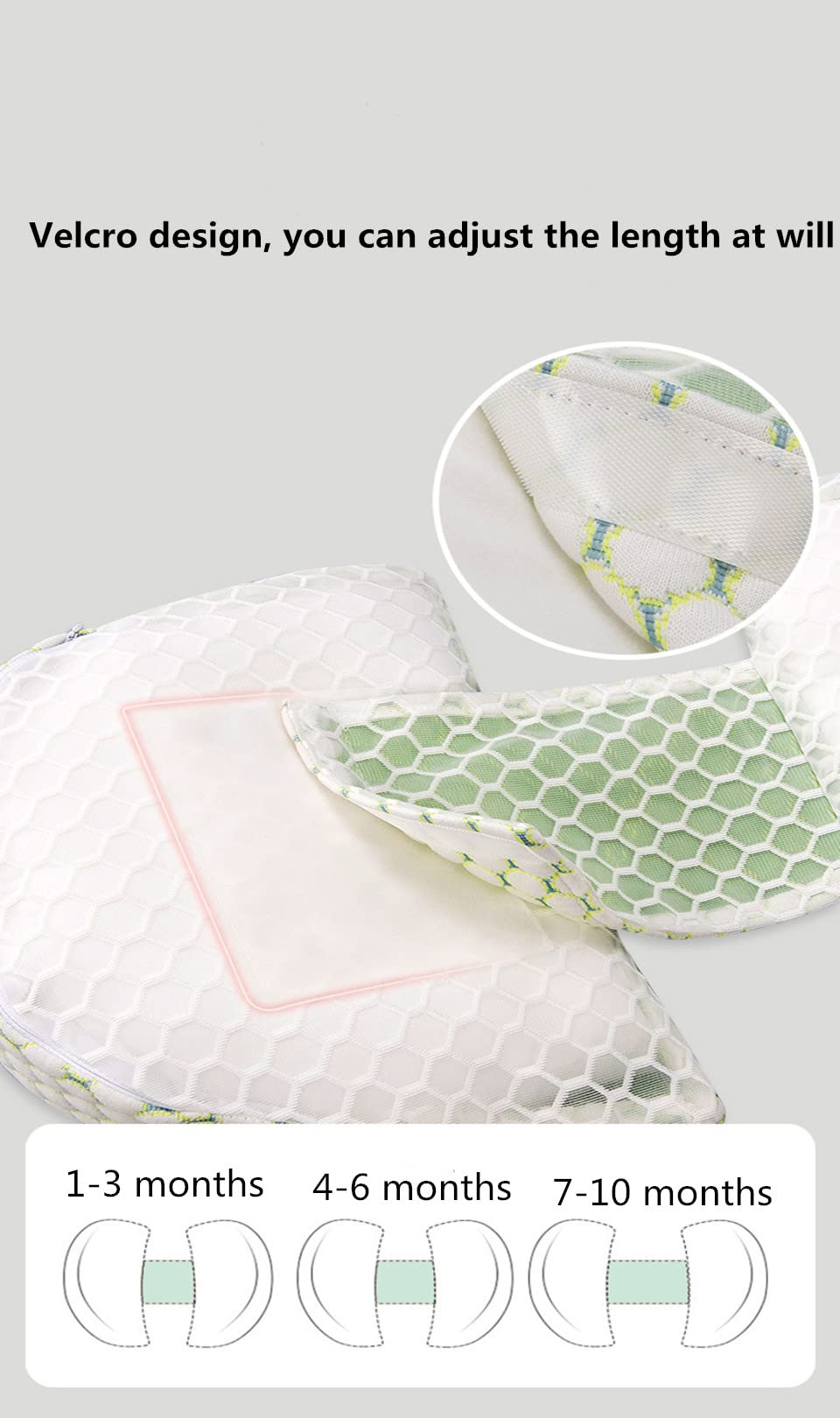 Pregnancy Pillow, Pregnancy Pillow for Pregnant Women, Soft Body Pillow Support for Back,Belly,Hips & Legs, Detachable and Adjustable Pillow Cover