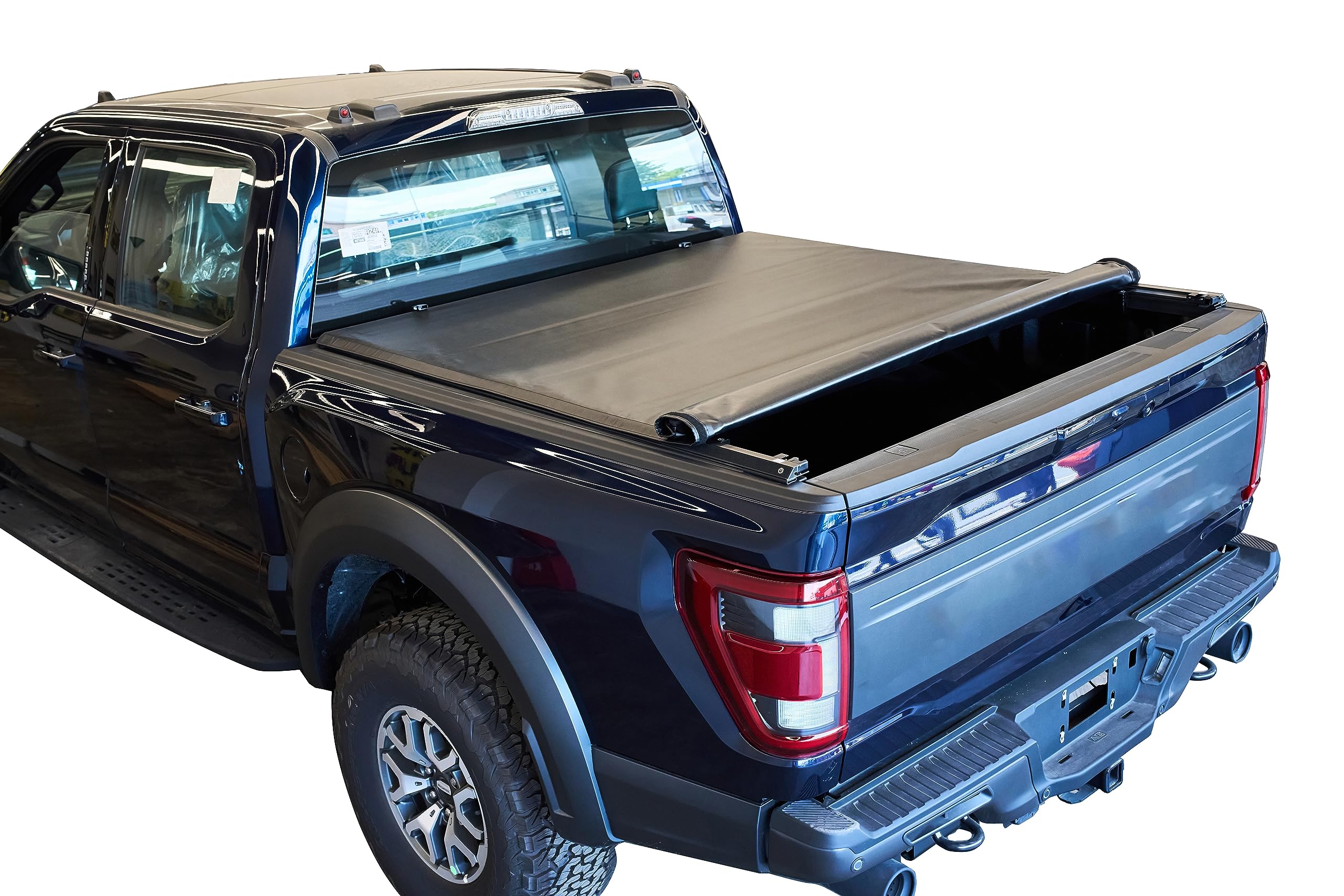 Lotyjonkk Soft Roll-up Truck Bed Tonneau Cover Compatible with 2016-2023 Toyota Tacoma SR5 Access cab 5'/60.5" Bed JG103