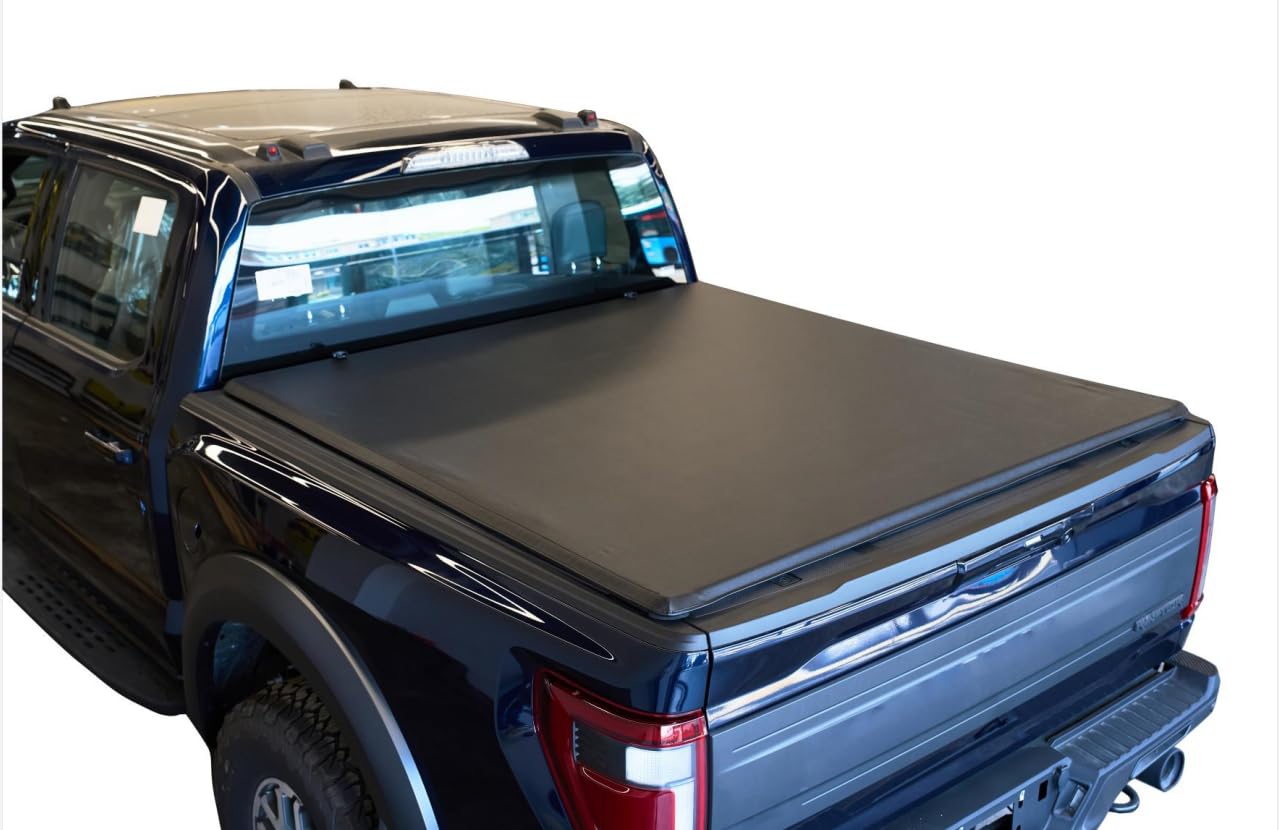 Lotyjonkk Soft Roll-up Truck Bed Tonneau Cover Compatible with 2016-2023 Toyota Tacoma SR5 Access cab 5'/60.5" Bed JG103