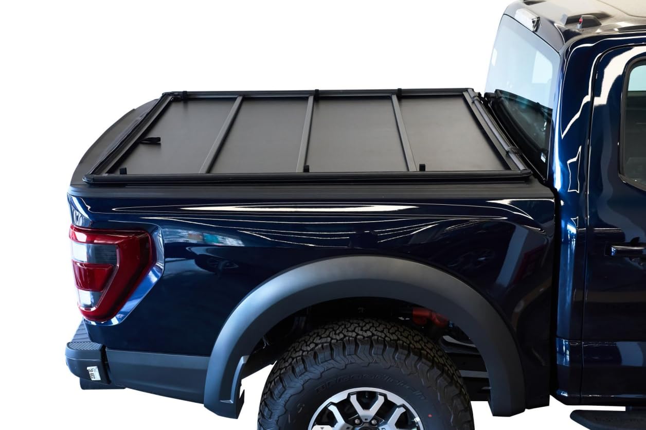 Lotyjonkk Soft Roll-up Truck Bed Tonneau Cover Compatible with 2016-2023 Toyota Tacoma SR5 Access cab 5'/60.5" Bed JG103