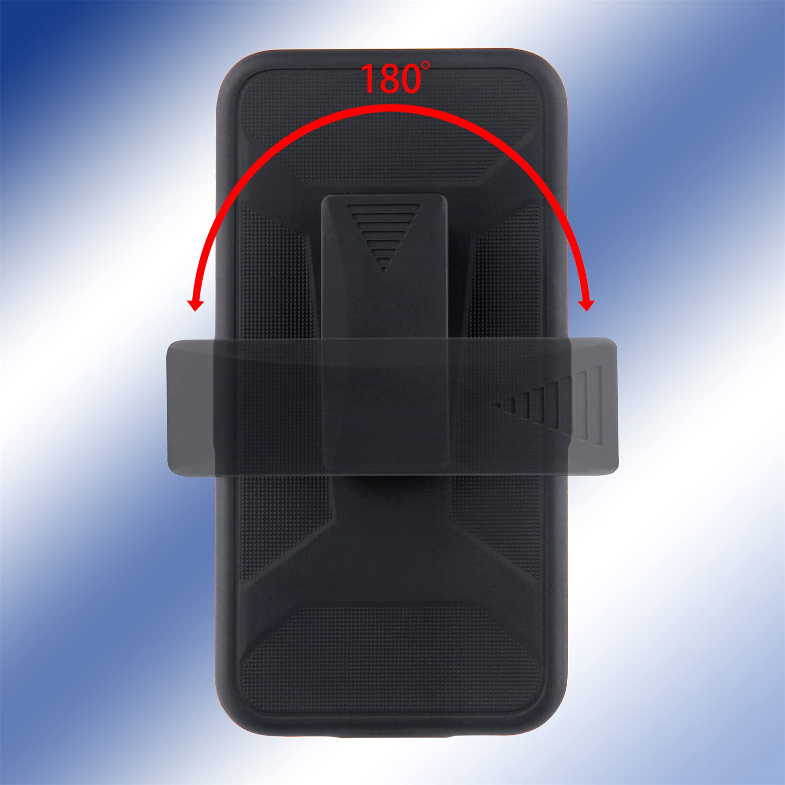 YSNZAQ Swivel Belt Clip Case for Samsung Galaxy A04, Heavy Duty Shockproof Protective Phone Cover with Built-in Kickstand for Samsung Galaxy A04 JG Black Black