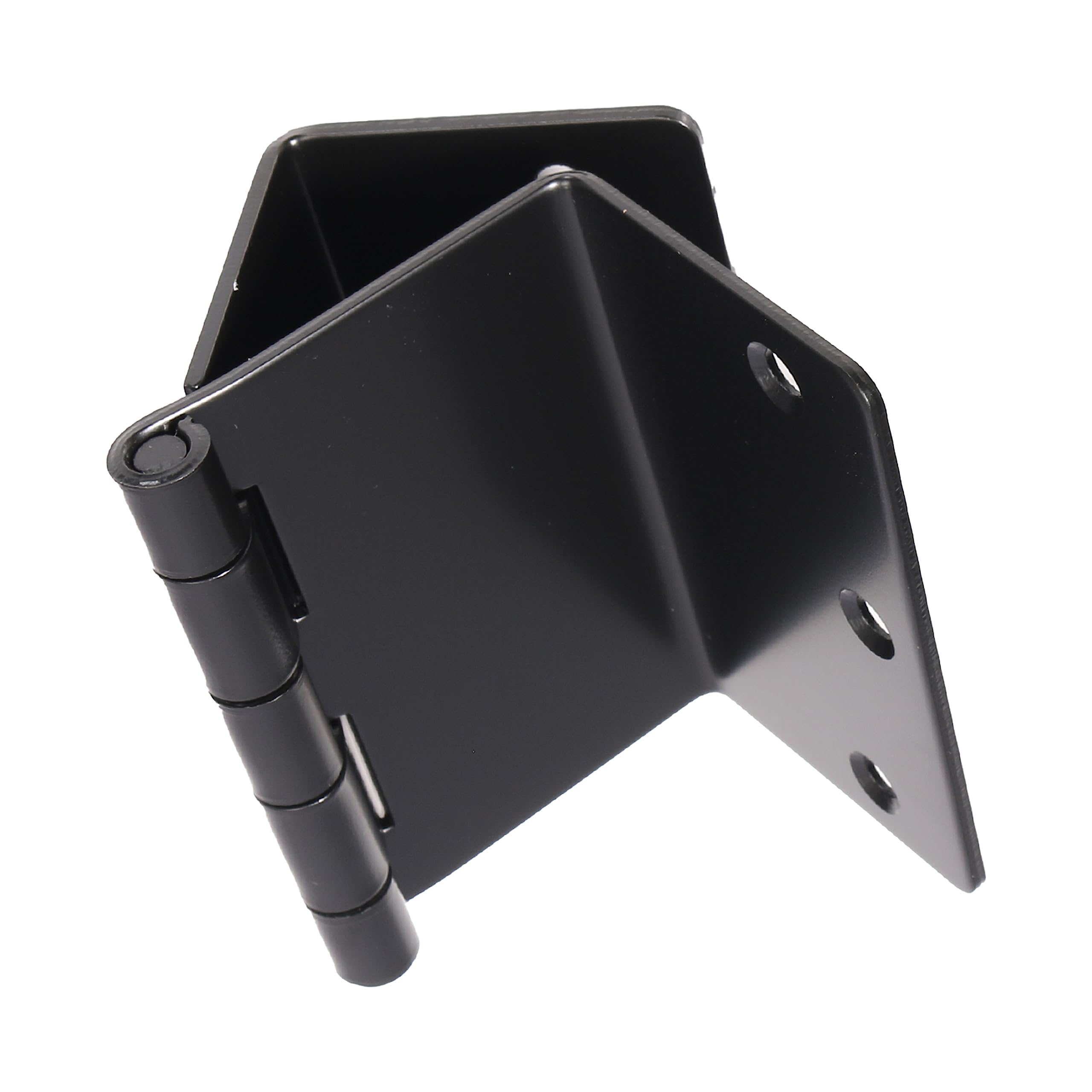 2-Pack Heavy Duty Expandable Door Hinges 3.5 inch Offset Hinges SPCC Black Matte Finish Thickned 1/4'' Radius Corner with 12 Screws, for Doors Interior Swing Out Hinge with Holes Handicap Door Hinge