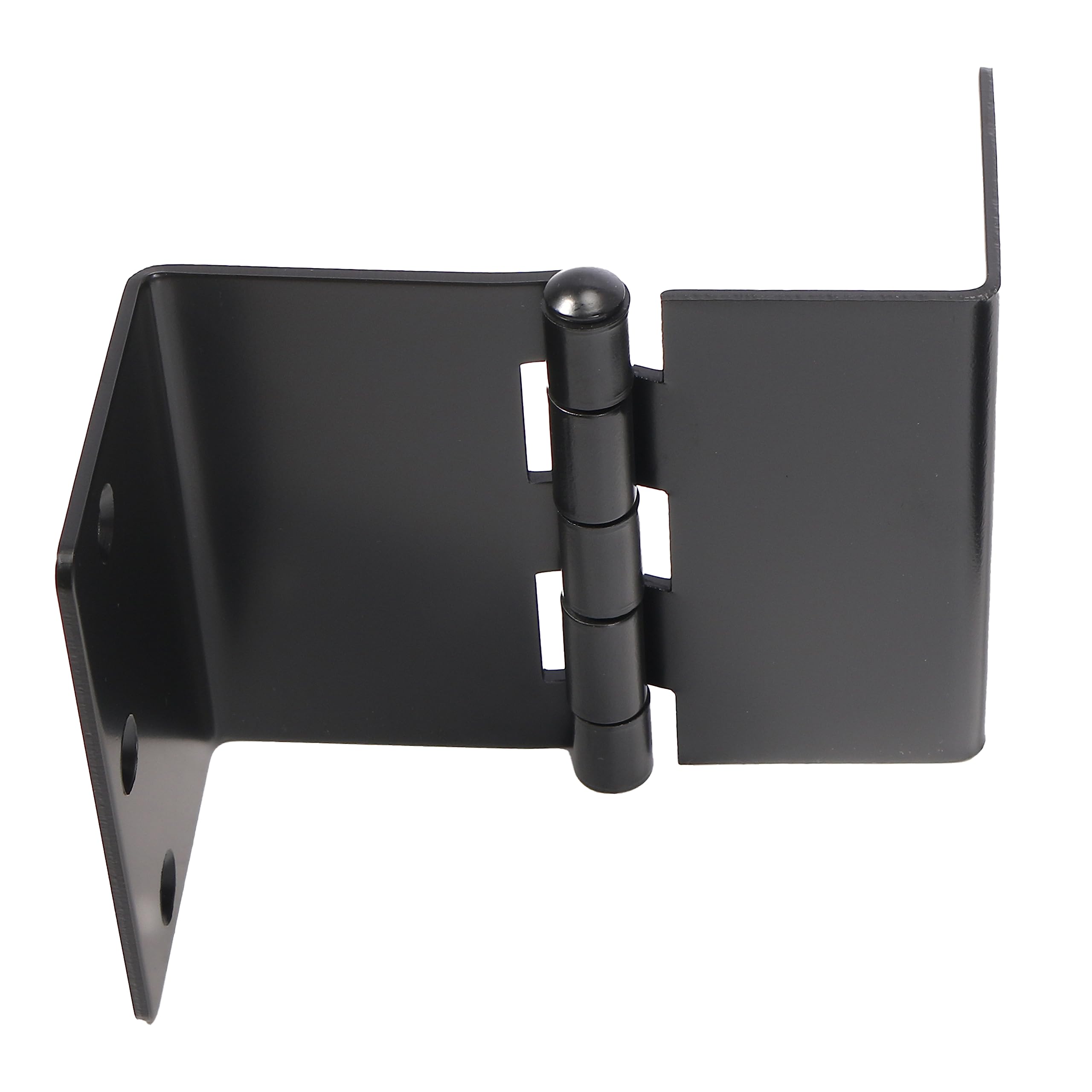 2-Pack Heavy Duty Expandable Door Hinges 3.5 inch Offset Hinges SPCC Black Matte Finish Thickned 1/4'' Radius Corner with 12 Screws, for Doors Interior Swing Out Hinge with Holes Handicap Door Hinge