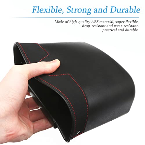 AUCELI Car Trash Can, Dustbin Container for Auto Seatback, Hanging Mini Car Garbage Bin, Portable Rubbish Waste Basket Storage Organizer with Clip, Interior Accessories for Vehicle Home Office