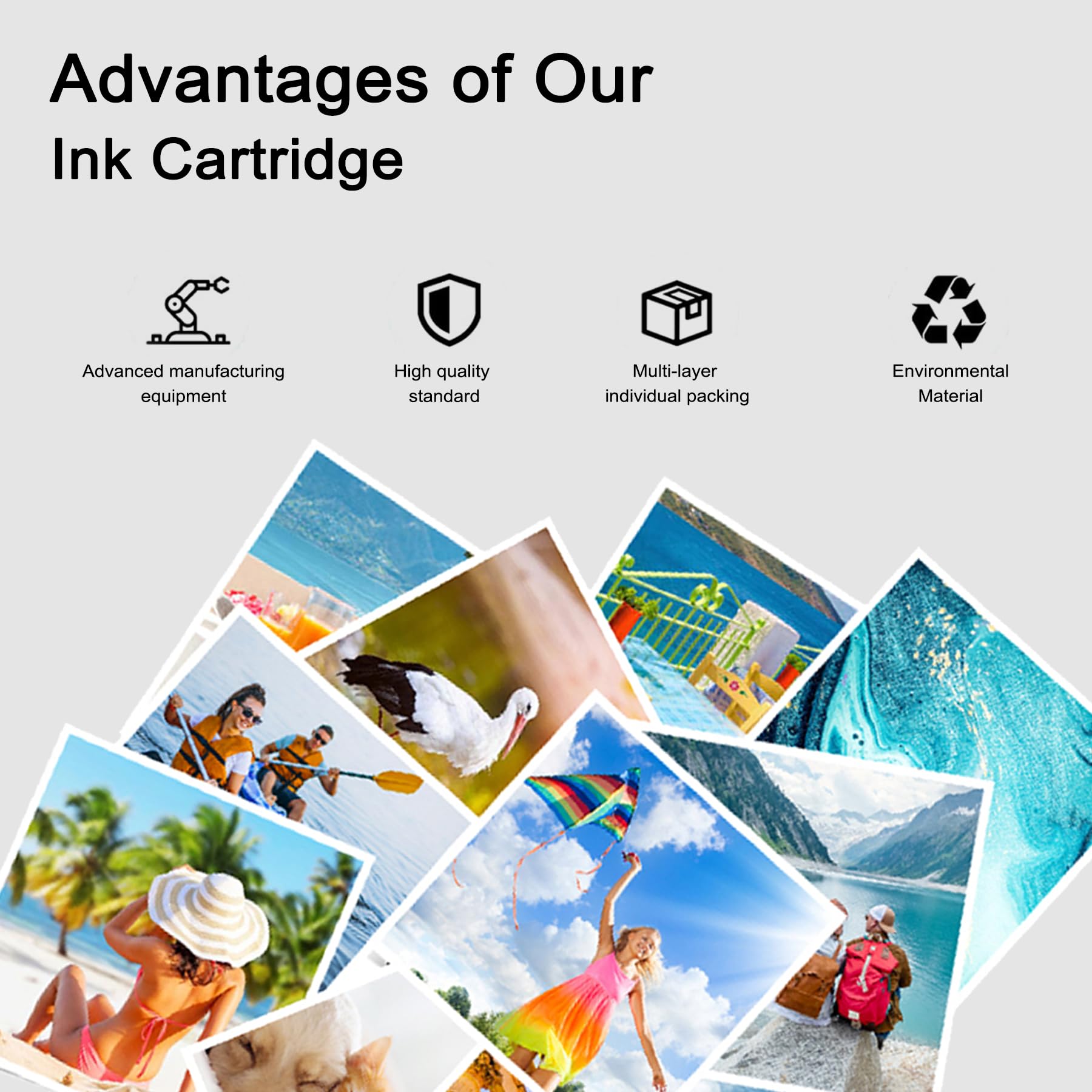 YOISNER Toner Cartridge Replacement for HP 206X (Black, Cyan, Magenta, Yellow)