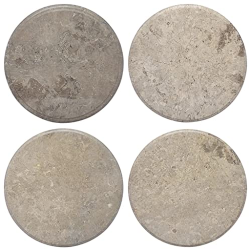 YUHI-HQYD Table Top,Dining Table,Round Table Top,for Kitchen,Dinner Room, Gray 19.7"x1" Marble
