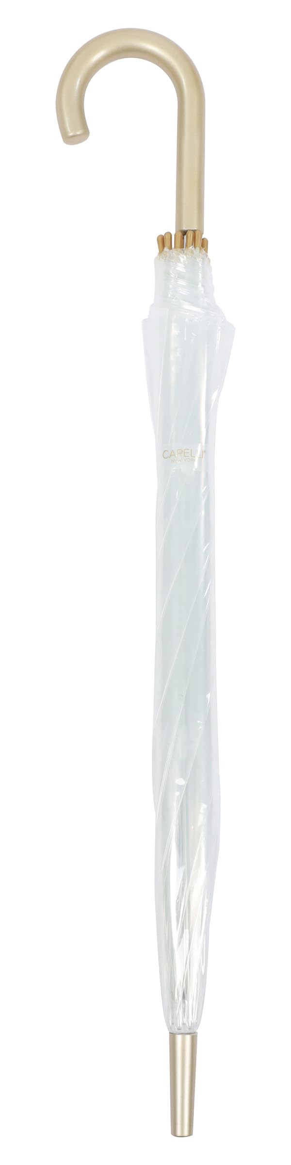 Capelli New York Adult Umbrella, Clear Umbrella for Rainy Days, Travel Essentials, Must-Have College Dorm Essentials, Clear