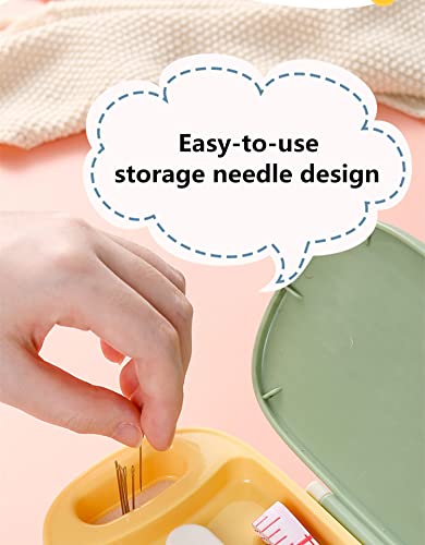 FKOG Sewing Project Kit, 135 Pcs Premium Family Sewing Supplies Repair Kit Sewing Thread Accessories Traveler Sewing Kit DIY Sewing Supplies Organizer (Pink)