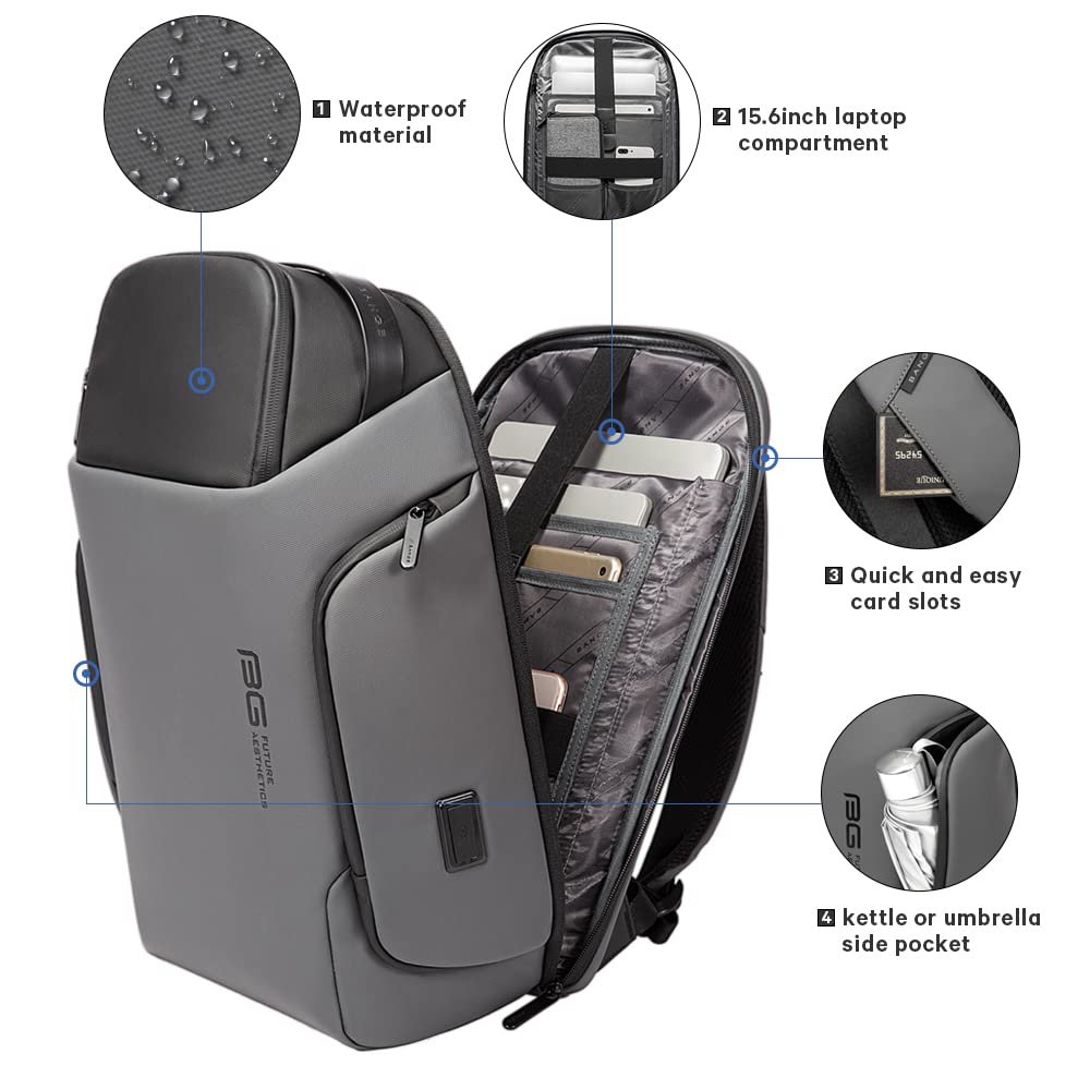 BANGE Smart Business Backpack, Laptop Backpack Fits for 15.6 INCH, Waterproof Travel Back Pack, Fashion Casual Daypack for Men and Women…