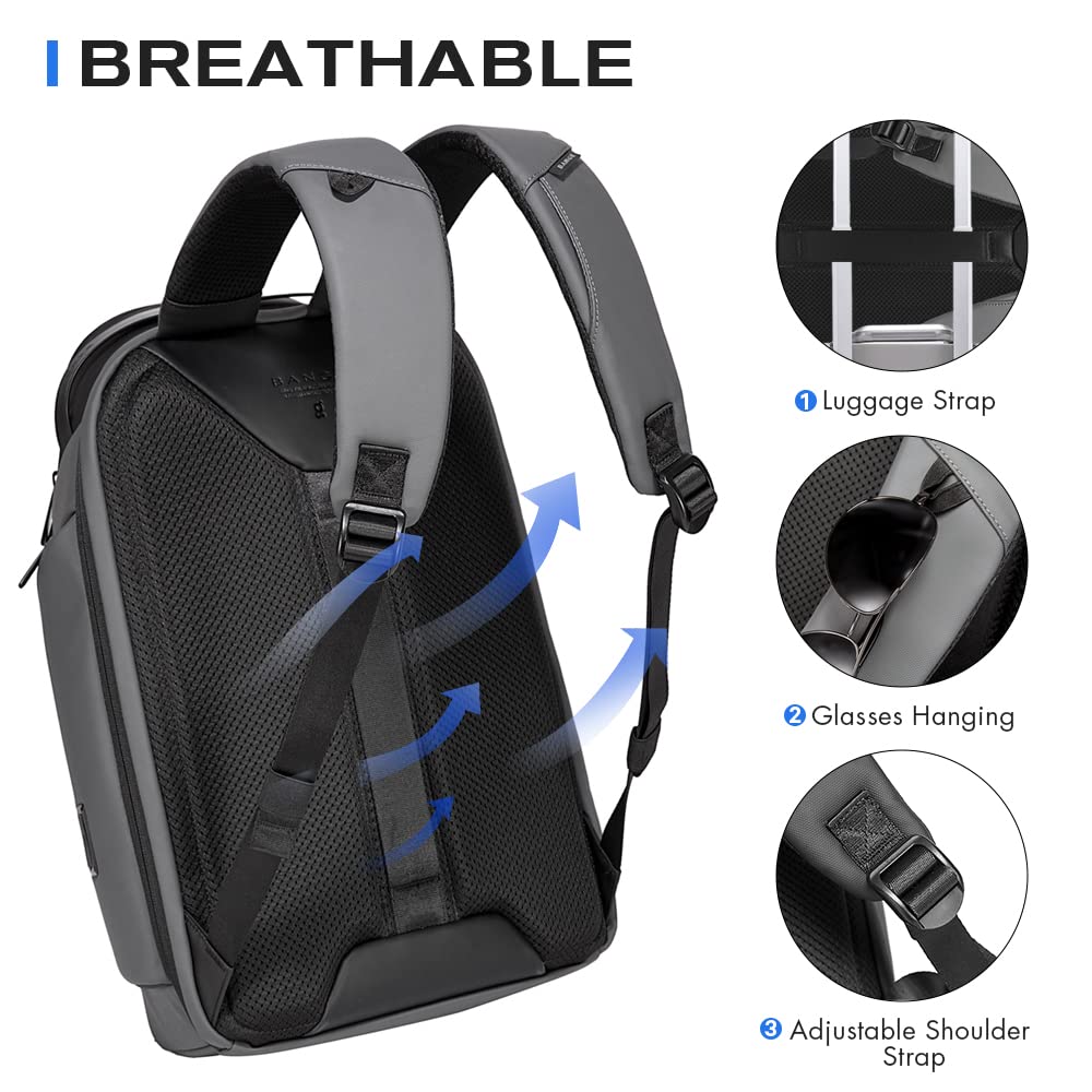 BANGE Smart Business Backpack, Laptop Backpack Fits for 15.6 INCH, Waterproof Travel Back Pack, Fashion Casual Daypack for Men and Women…