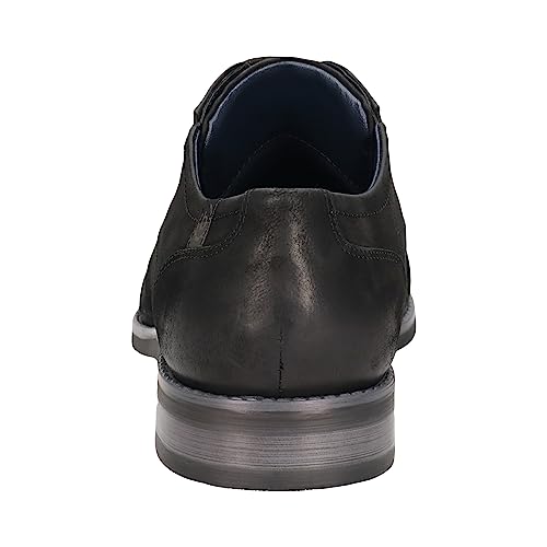 bugatti Men's City Business lace Shoes, Black White, 11