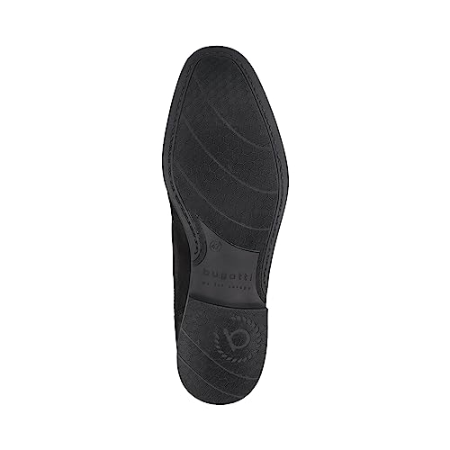 bugatti Men's City Business lace Shoes, Black White, 11