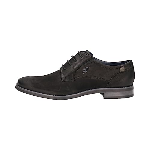 bugatti Men's City Business lace Shoes, Black White, 11