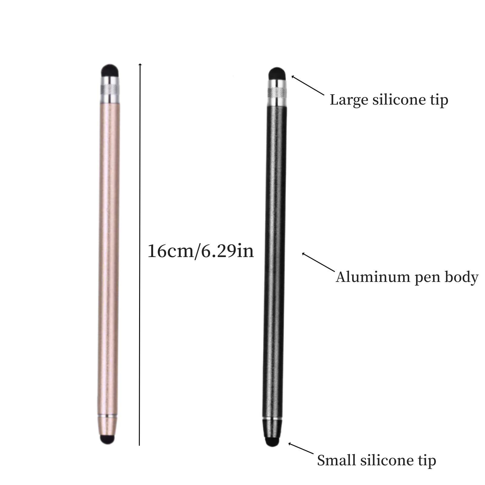 Stylus Pen for Touch Screens, 6-Pack Stylus Pens High Sensitivity & Precision Capacitive Stylus for iPhone/iPad Pro/Tablets/Samsung/Galaxy/PC