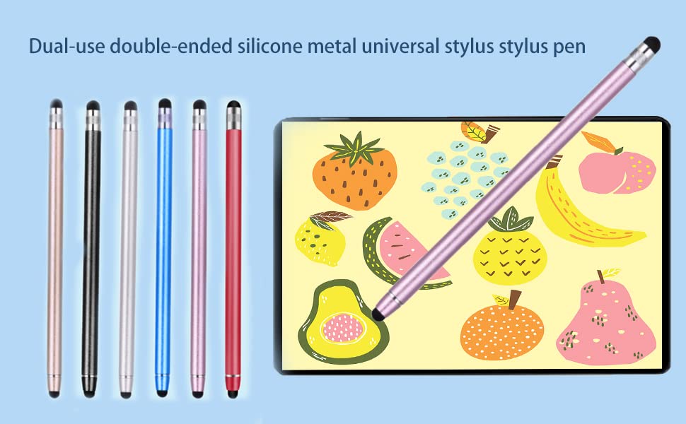 Stylus Pen for Touch Screens, 6-Pack Stylus Pens High Sensitivity & Precision Capacitive Stylus for iPhone/iPad Pro/Tablets/Samsung/Galaxy/PC