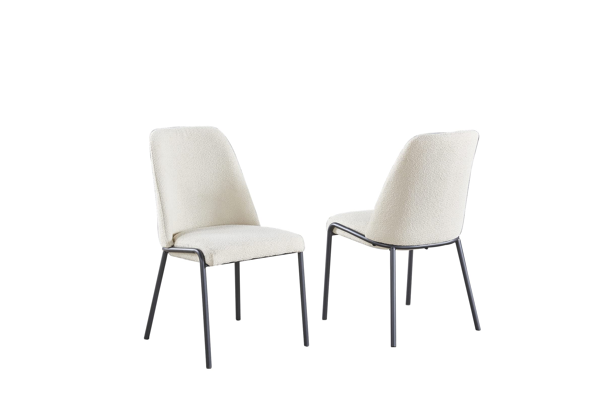 Best Quality Furniture D238-4SC189 Dining Set, White Marble/Gray/Cream