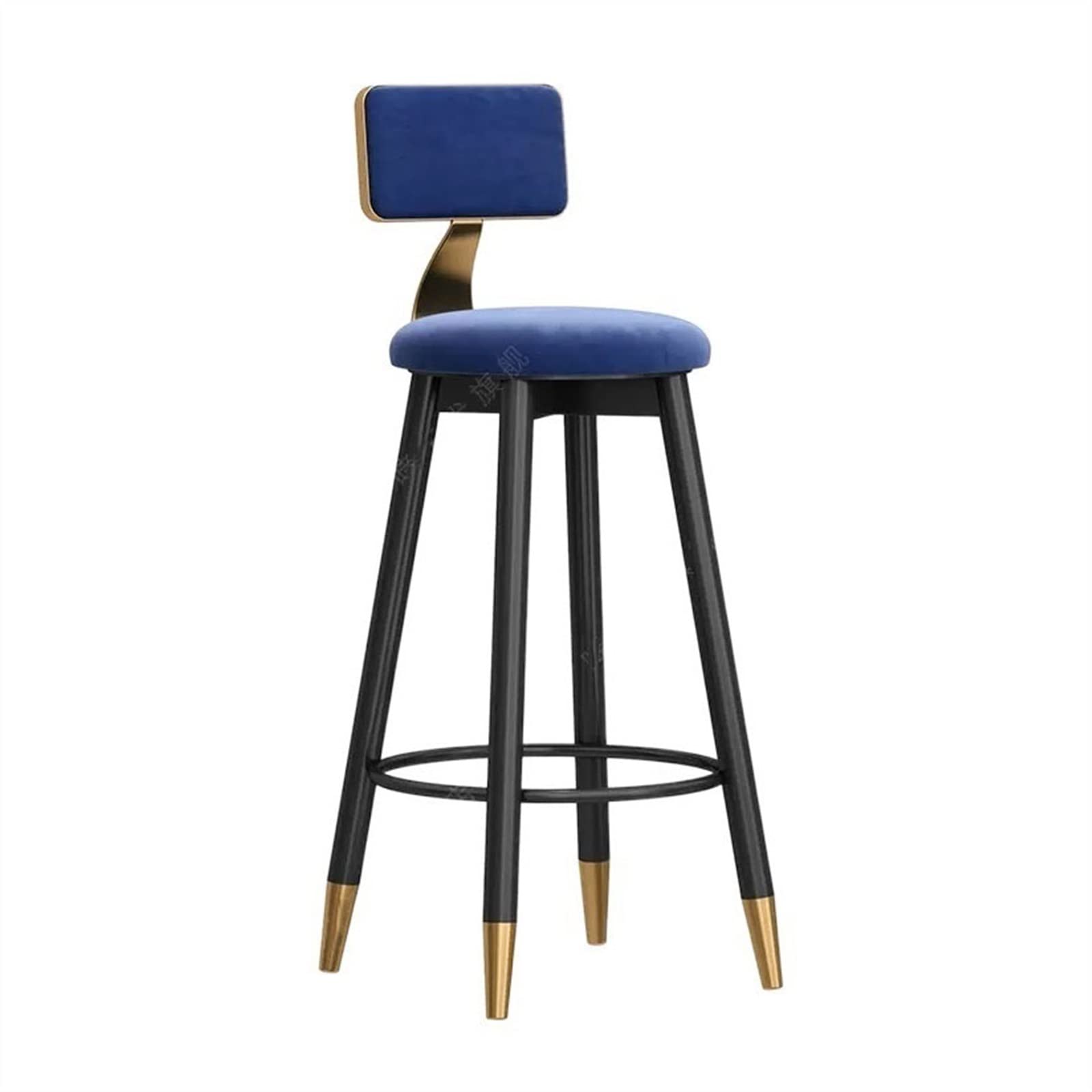 Bar Height Stool 75cm/29.52 Inch Modern Fashion Front Desk Stool Bar Chair with Backrest Practical Dining Chair Counter Height Barstool (Color : Gray) (Bigblue Mug)