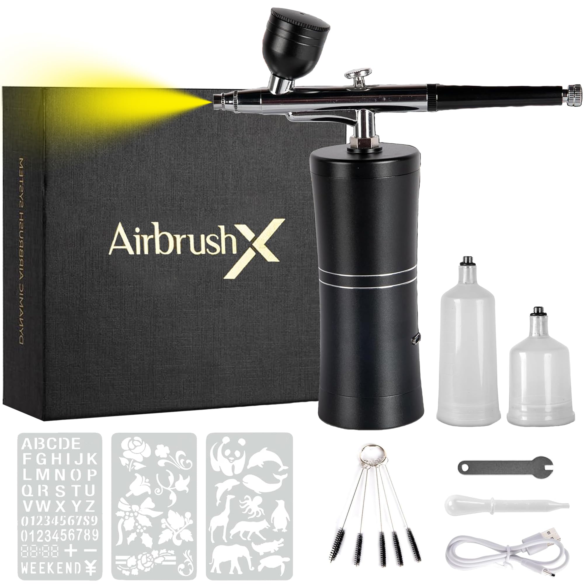 Air Brush Kit with Air Compressor, Barber Airbrush Kit, Airbrush for Nails, Airbrush Makeup, Air Brush Painting Set, Airbrush Compressor, Airbrush Gun, Nail Airbrush Machine, Air Brush for Nails.