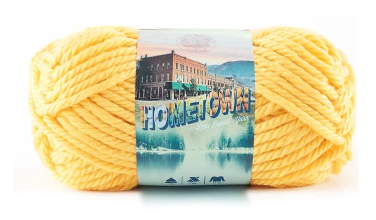 Lion Brand Yarn - Hometown - 6 Skein Assortment with Needle Gauge (Beach Ball)