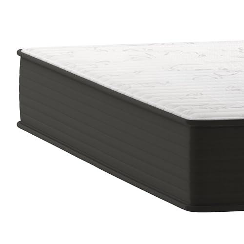 Flash Furniture Dream 10" Hybrid Spring and Foam Mattress in a Box, High Density Foam and Spring Hybrid Mattress for Pressure Relief, Full