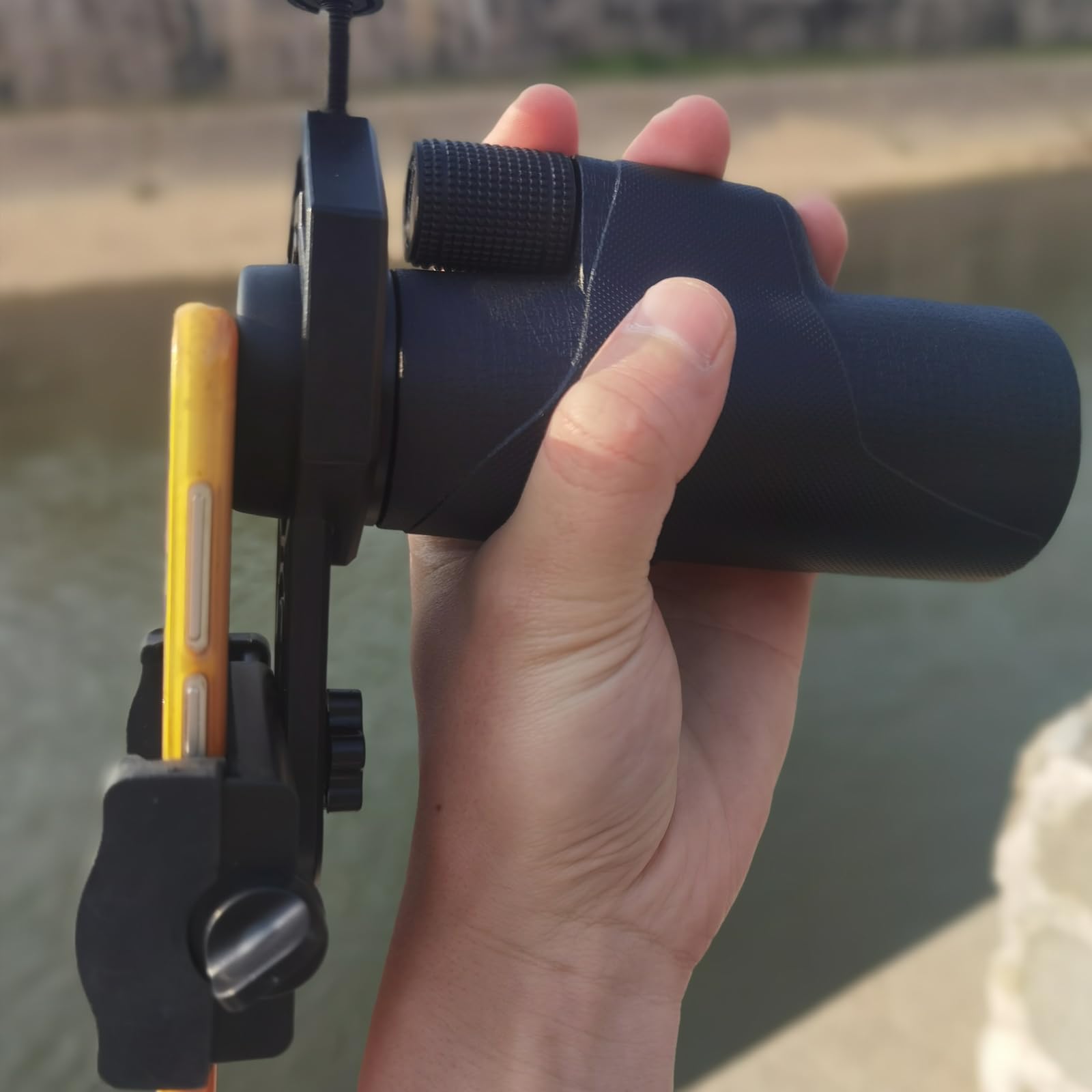 Amblee Smartphone Telescope Adapter Mount - Universal Smartphone Adapter for Telescope, Binoculars, Monoculars, Spotting Scopes, Microscope, Compatible with iPhone, Samsung, and More
