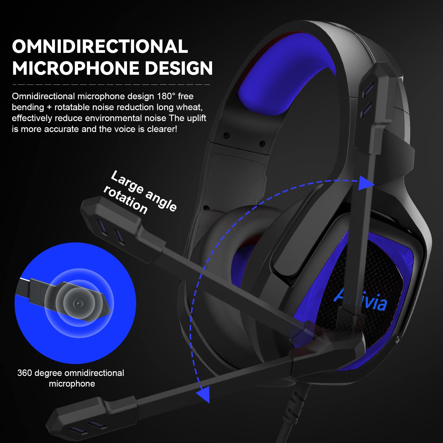 SADES Stereo Gaming Headset 3.5mm for P'S4 PC X'box One P'S5 Controller, Noise Cancelling Over Ear Headphones with Mic, Soft Memory Earmuffs for Multi-Platforms