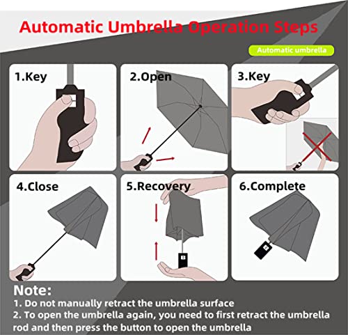 SUTMDO Umbrellas for Rain,Sun UV Umbrella, Travel Umbrella, Automatic, Strong Steel Shaft, Folding and Portable Umbrella (30bai)