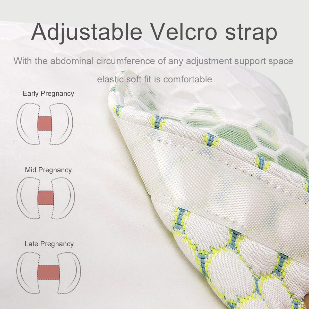TEKINGMU Pregnancy Pillows for Sleeping, Maternity Pillow, Pregnancy Body Pillow Support for Back, Legs, Belly, Hips of Pregnant Women, Detachable and Adjustable with Pillow Cover Preg-S-White