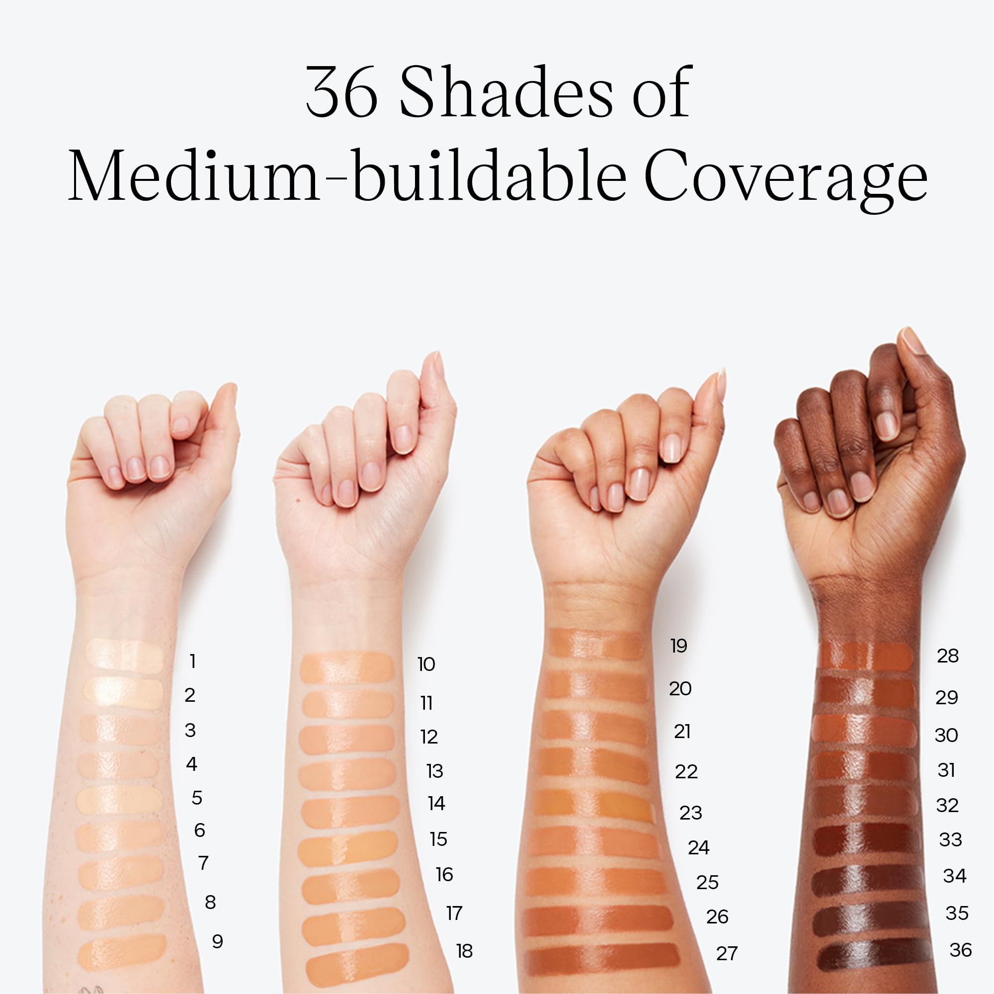 Saie Glowy Super Skin Tint Liquid Foundation - Hydrating Serum Foundation with Lightweight, Medium Coverage - Formulated with Hyaluronic Acid to Hydrate, Brighten and Plump - Shade 11 (1.01 oz)