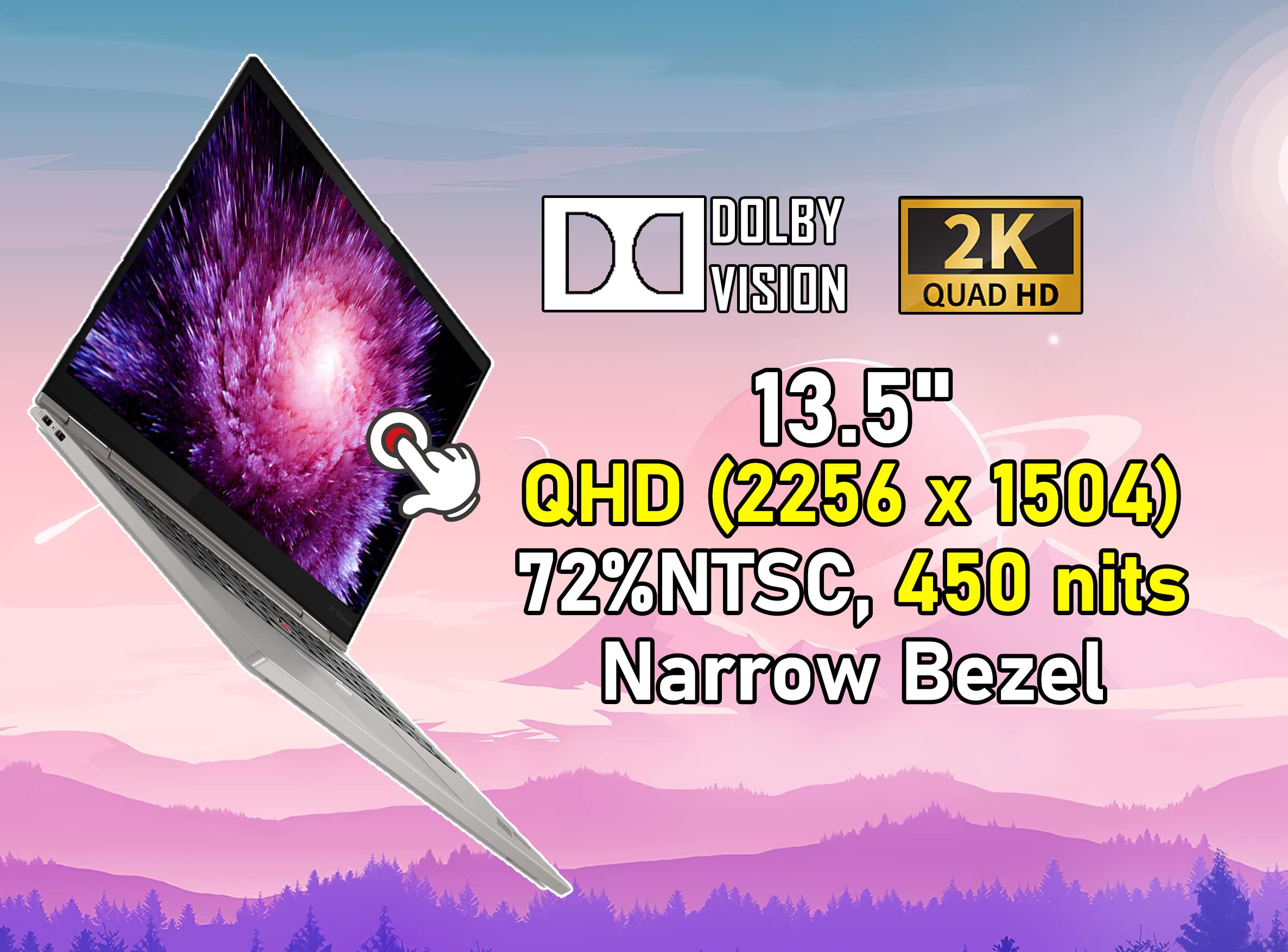 Lenovo ThinkPad X1 Titanium Yoga 13.5" 2-in-1 Touch 2K(2256 x 1504) Ultra-Slim Laptop EVO i7-1160G7 Wi-Fi 6 450nits 2xThunderbolt4 Win11 Pro w Digital Pen & HDMI (16GB RAM | 512GB PCIe SSD)