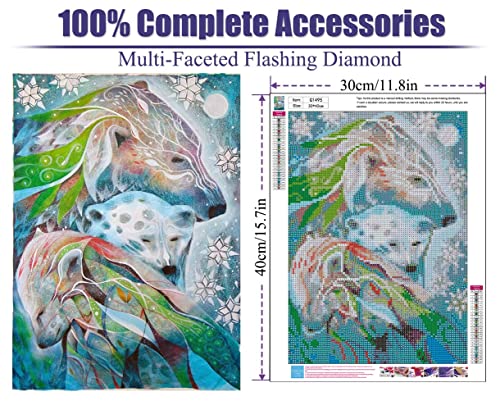 ICECHEN Art Leopard Diamond Painting Kits - 5D Diamond Art Kits Full Drill Diamond Painting Kits for Adults Kids Beginner, Diamonds Dots Arts and Crafts for Adults HomeWall Decor 12X16 inch
