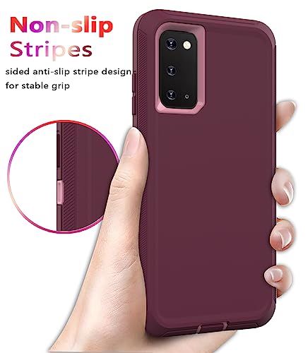 Guirble for Samsung Galaxy S20 Case,Shockproof Dropproof Galaxy S20 Case,Heavy Duty Protective for Samsung S20 Case 6.2 Inch (Purple/Pink)
