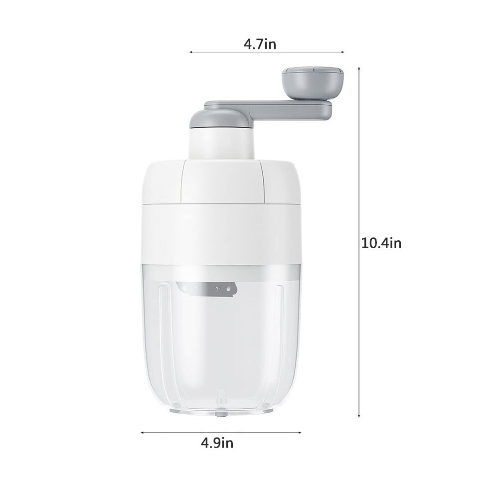 KALPAGA Manual Ice Crusher Machine Portable Ice Shaver and Snow Cone Machine with 2 Ice Cube Trays, Ice Crusher and Shaved Ice Machines