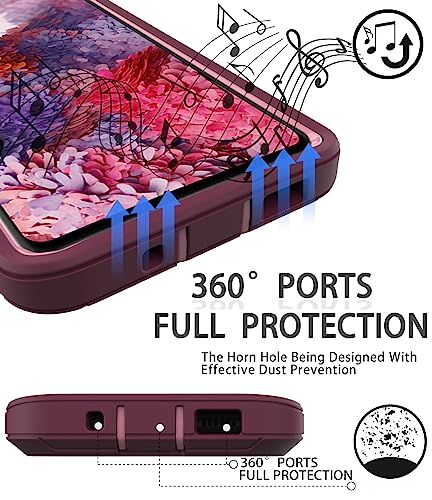 Guirble for Samsung Galaxy S20 Case,Shockproof Dropproof Galaxy S20 Case,Heavy Duty Protective for Samsung S20 Case 6.2 Inch (Purple/Pink)