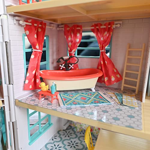 Sunny Days Entertainment Honey Bee Acres Bubbly Bee Bathroom Dollhouse Furniture, 30 Pieces