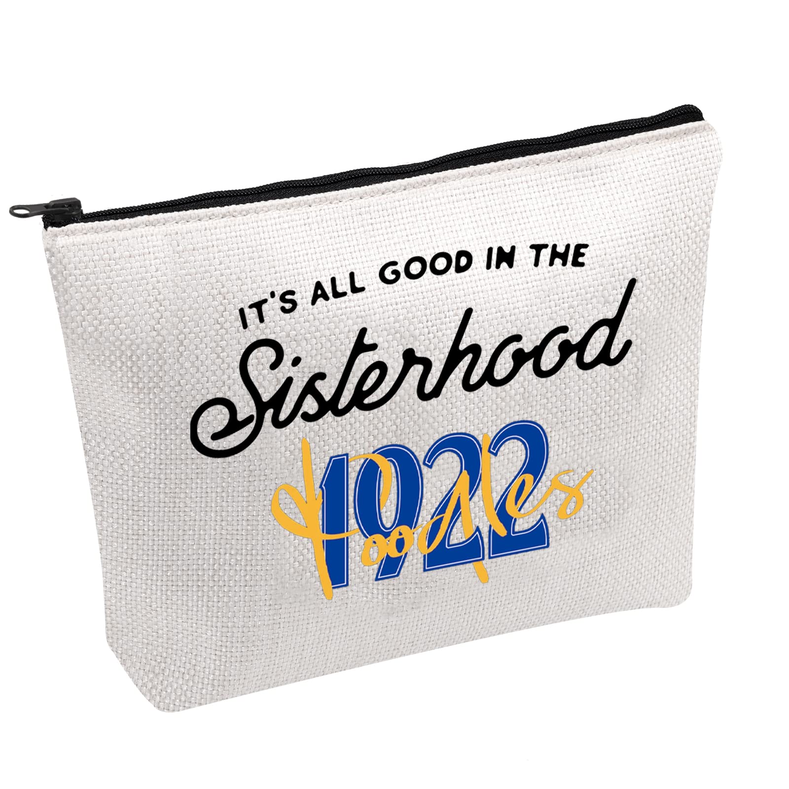 FOTAP Sorority Gifts Sigma Gamma Rho Sorority Makeup Bag SGR Gift Sorority Zipper Pouch Greek Sorority Cosmetic Bag (SISTERHOOD 192/2)