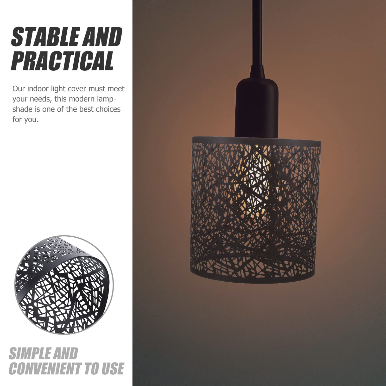 Wrought Iron Hollow Lampshade Black Lampshades Lamp Shade Large Lamp Shade Replacement Table Lampshade Metal Lampshade Floor Lampshade Table Lamp Shades Lampshades for Table Lamp