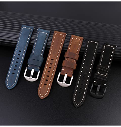 Bands for Moonswatch Watch,Leather Strap Compatible with Omega X Swatch Moonswatch Speedmaster/Rolex/SEIKO Etc 20mm Watch,Quickly Release Swatch Omega Moonswatch Leather Replacement Band