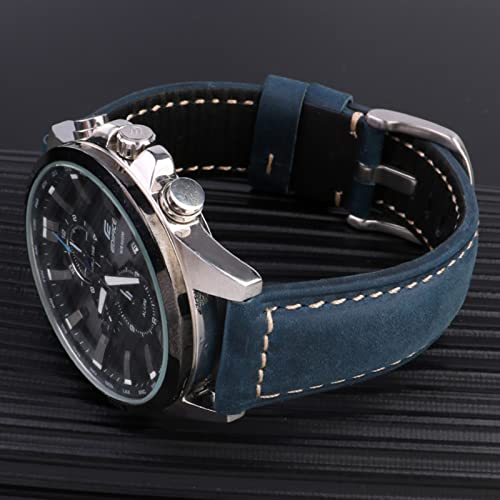 Bands for Moonswatch Watch,Leather Strap Compatible with Omega X Swatch Moonswatch Speedmaster/Rolex/SEIKO Etc 20mm Watch,Quickly Release Swatch Omega Moonswatch Leather Replacement Band