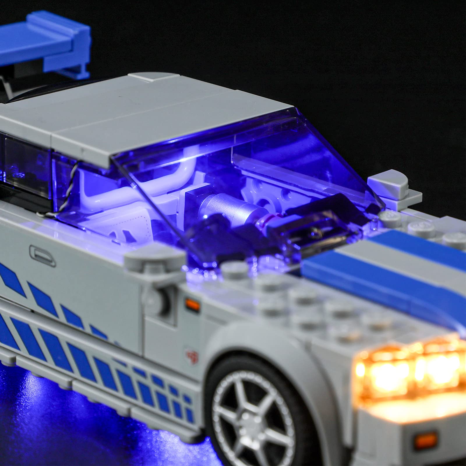 BRIKSMAX Led Lighting Kit for LEGO-76917 2 Fast 2 Furious Nissan Skyline GT-R (R34) - Compatible with Lego Building Blocks Model- Not Include Lego Set